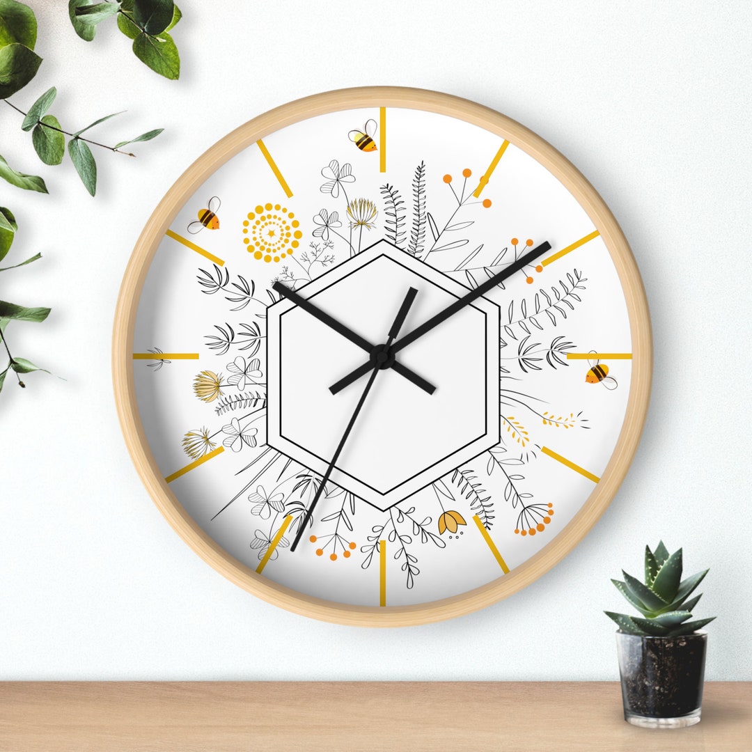 Busy Bee Honeybee Wall Clock - Etsy