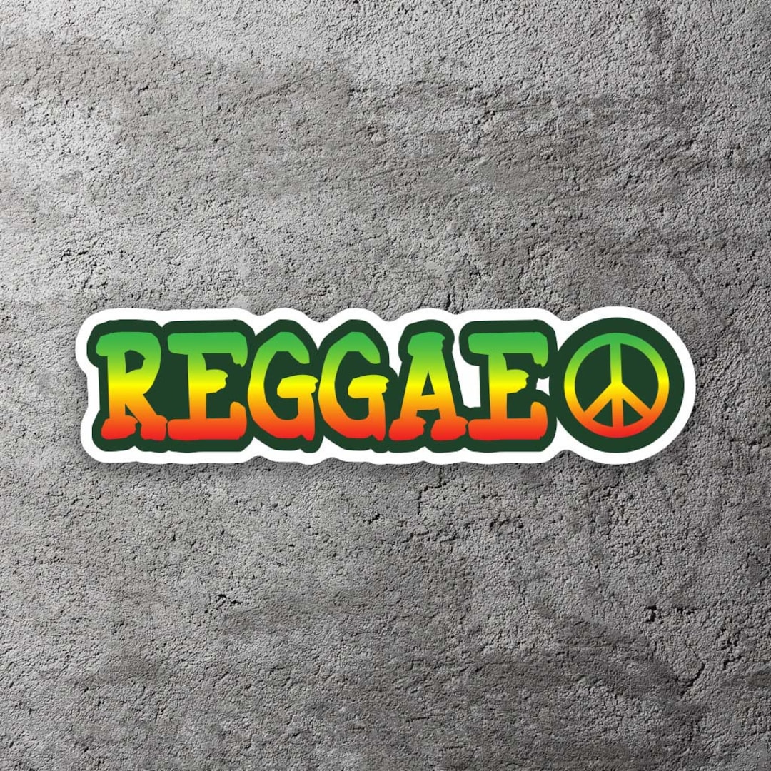 Reggae Peace Sign Sticker 5 Wide Includes Two Stickers - Etsy