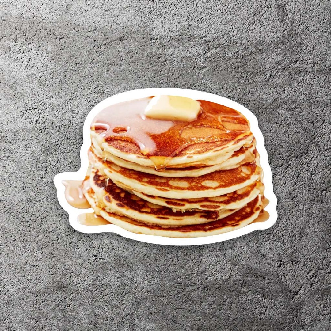 Pancake Stack Vinyl Sticker 3.5" Wide Includes - Two Stickers - Etsy