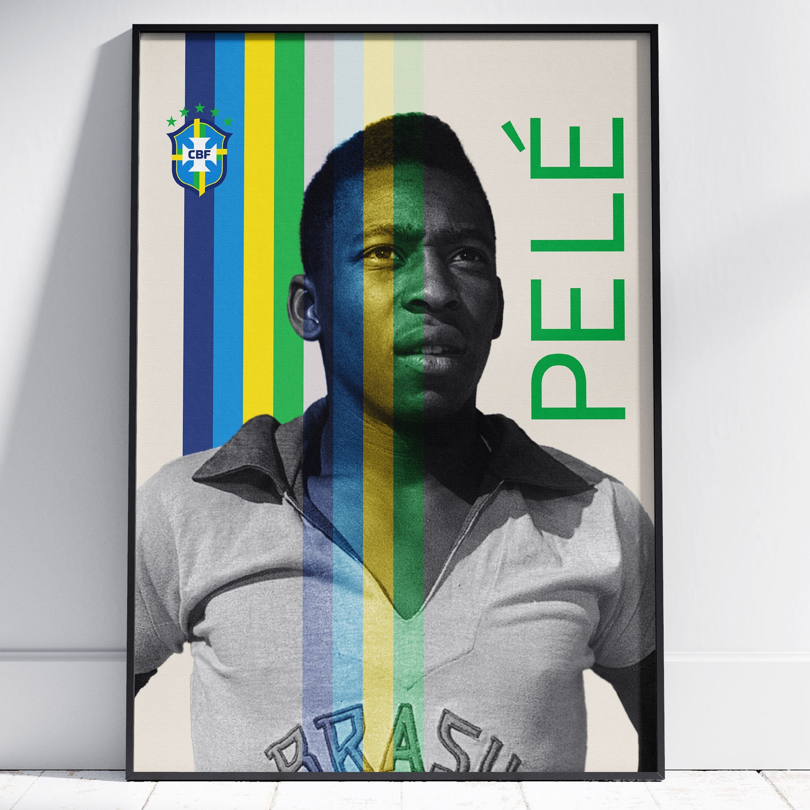 Pele Poster Pele the King Vintage Aesthetic Soccer Poster Brazil World ...