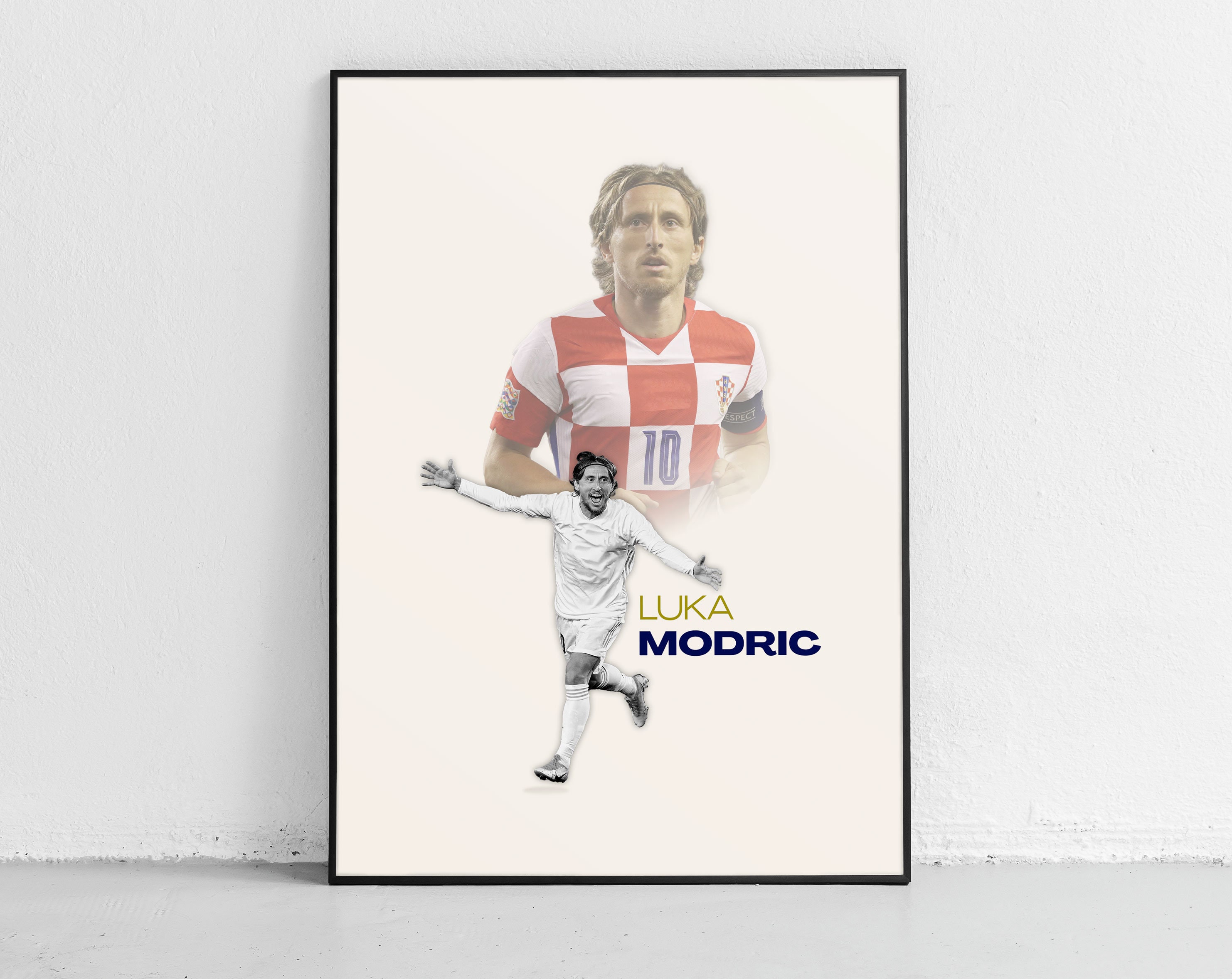 Luka Modric Poster Modric Poster Croatia Real Madrid Minimalist Design ...