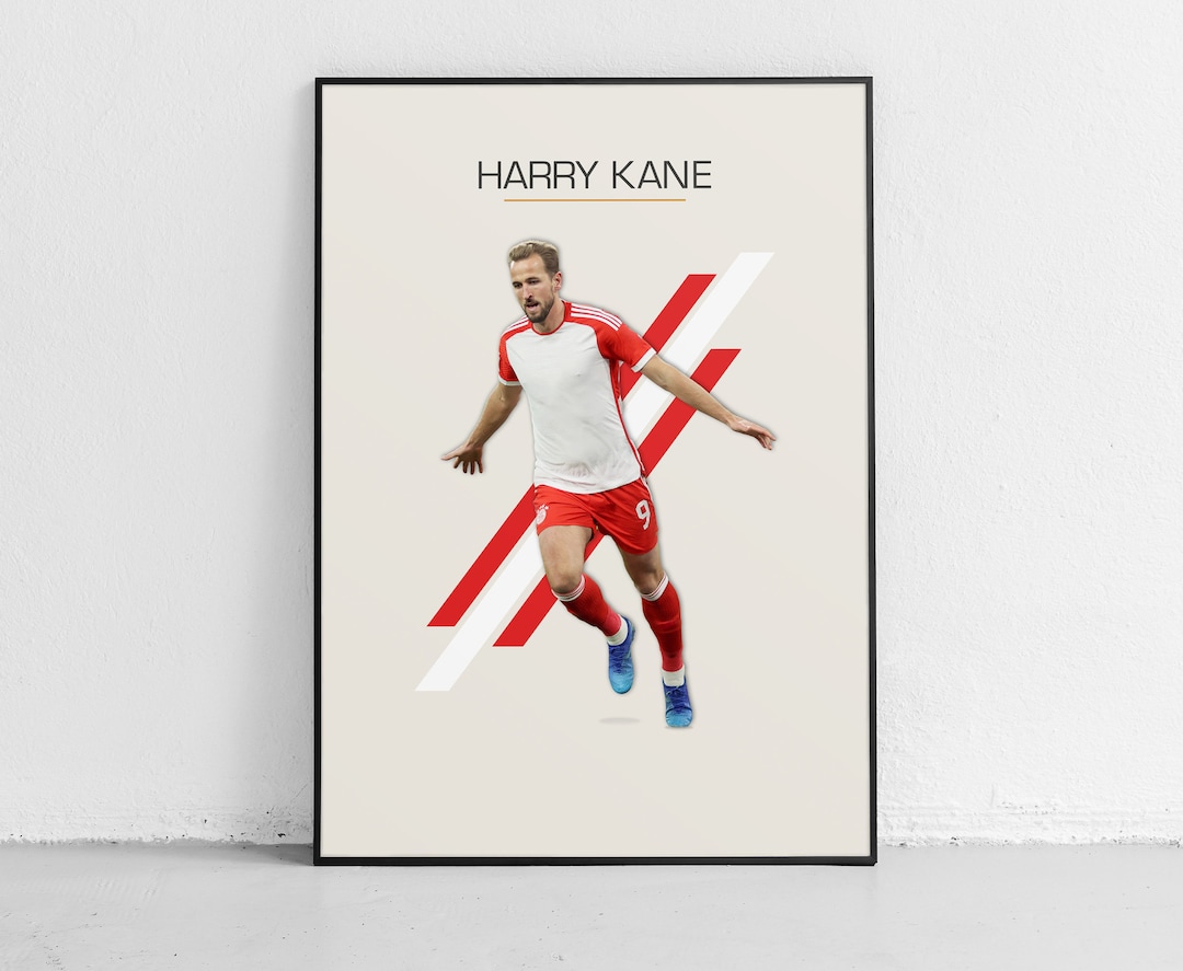 Harry Kane Poster Bayern Munich Poster Harry Kane Bayern Digital ...