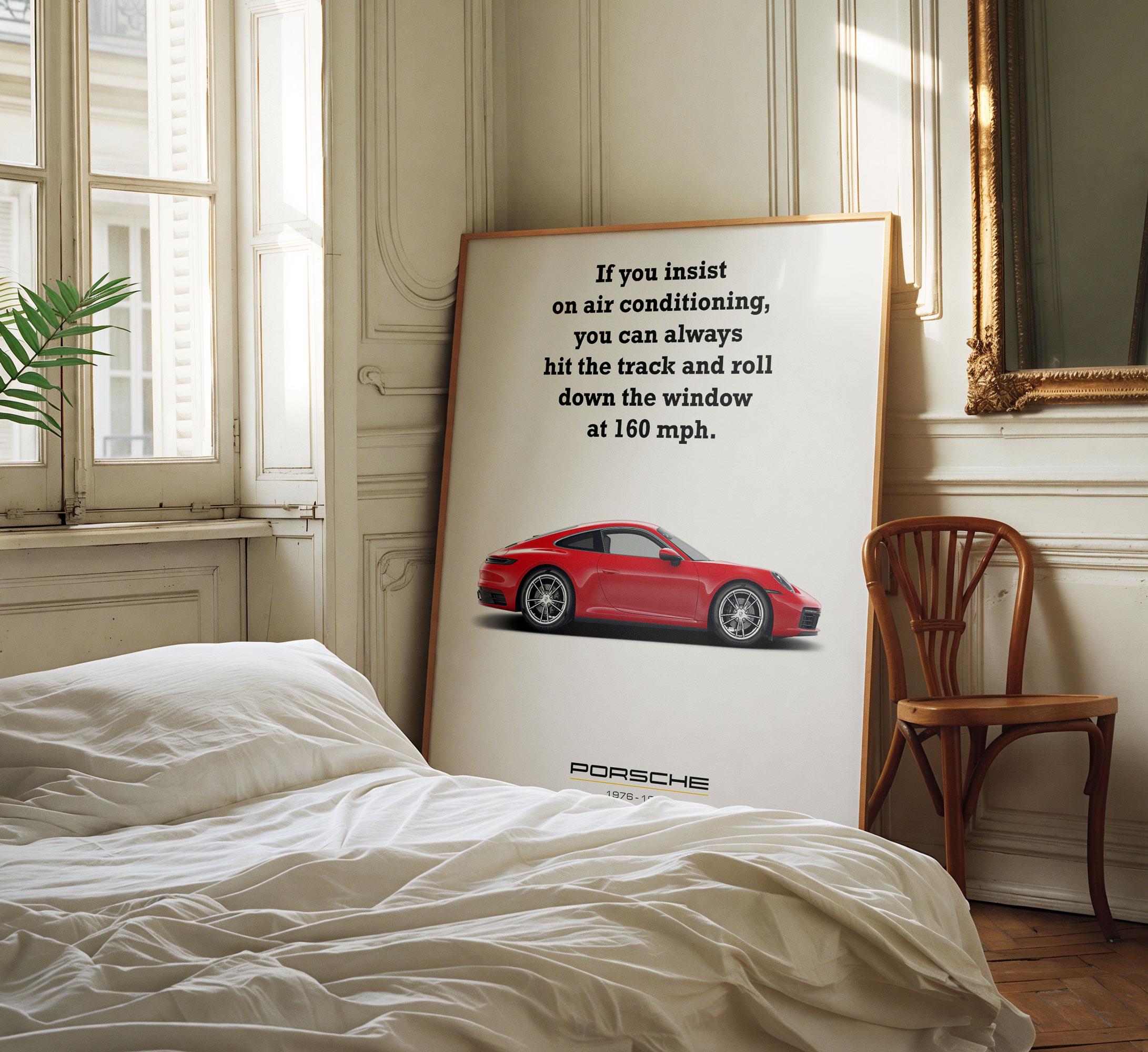 Porsche air Conditioning Poster Porsche 911 Carrera GTS Porsche Poster ...