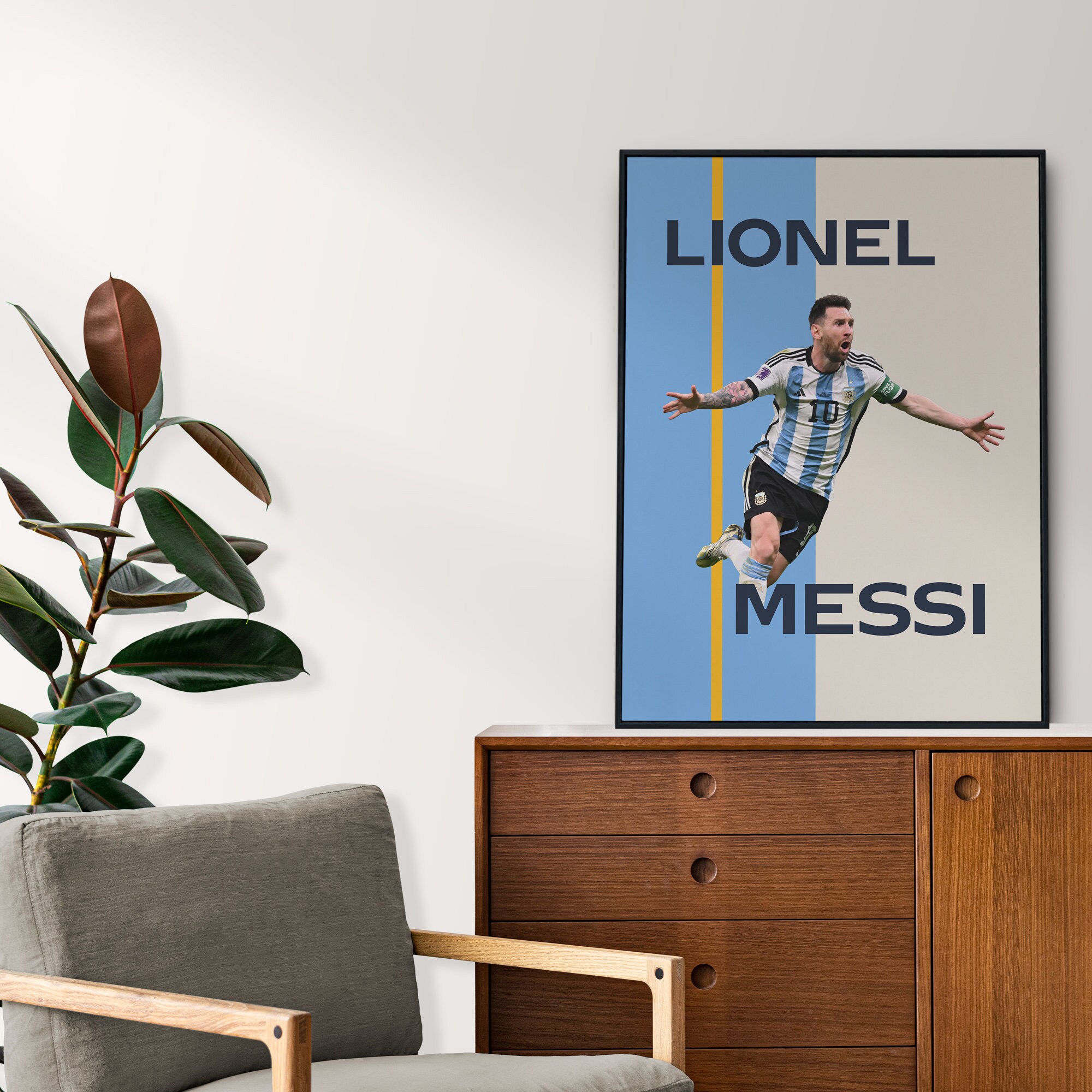Messi Poster Messi GOAT Poster Argentina Poster World Cup Poster Lionel ...