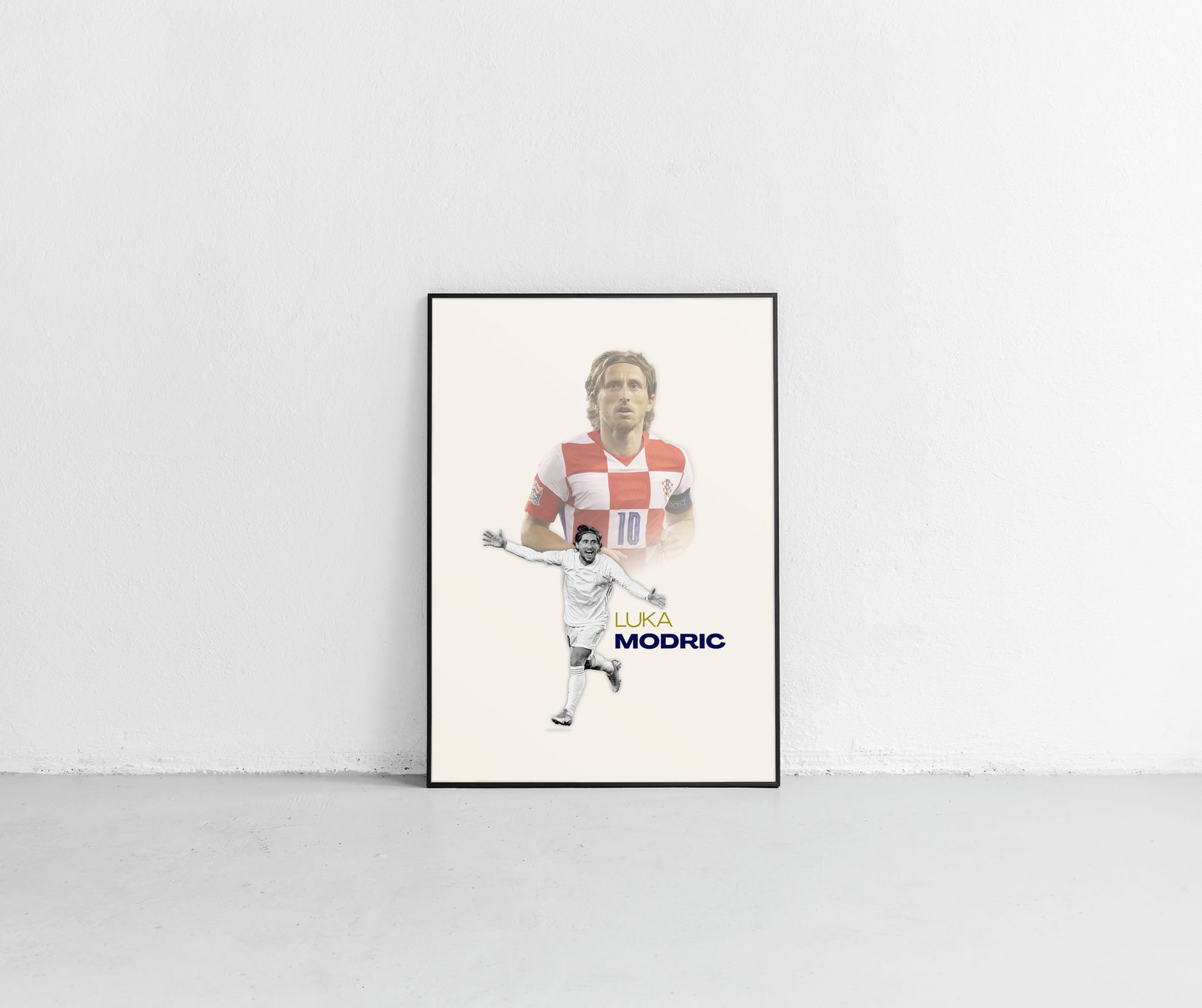 Luka Modric Poster Modric Poster Croatia Real Madrid Minimalist Design ...
