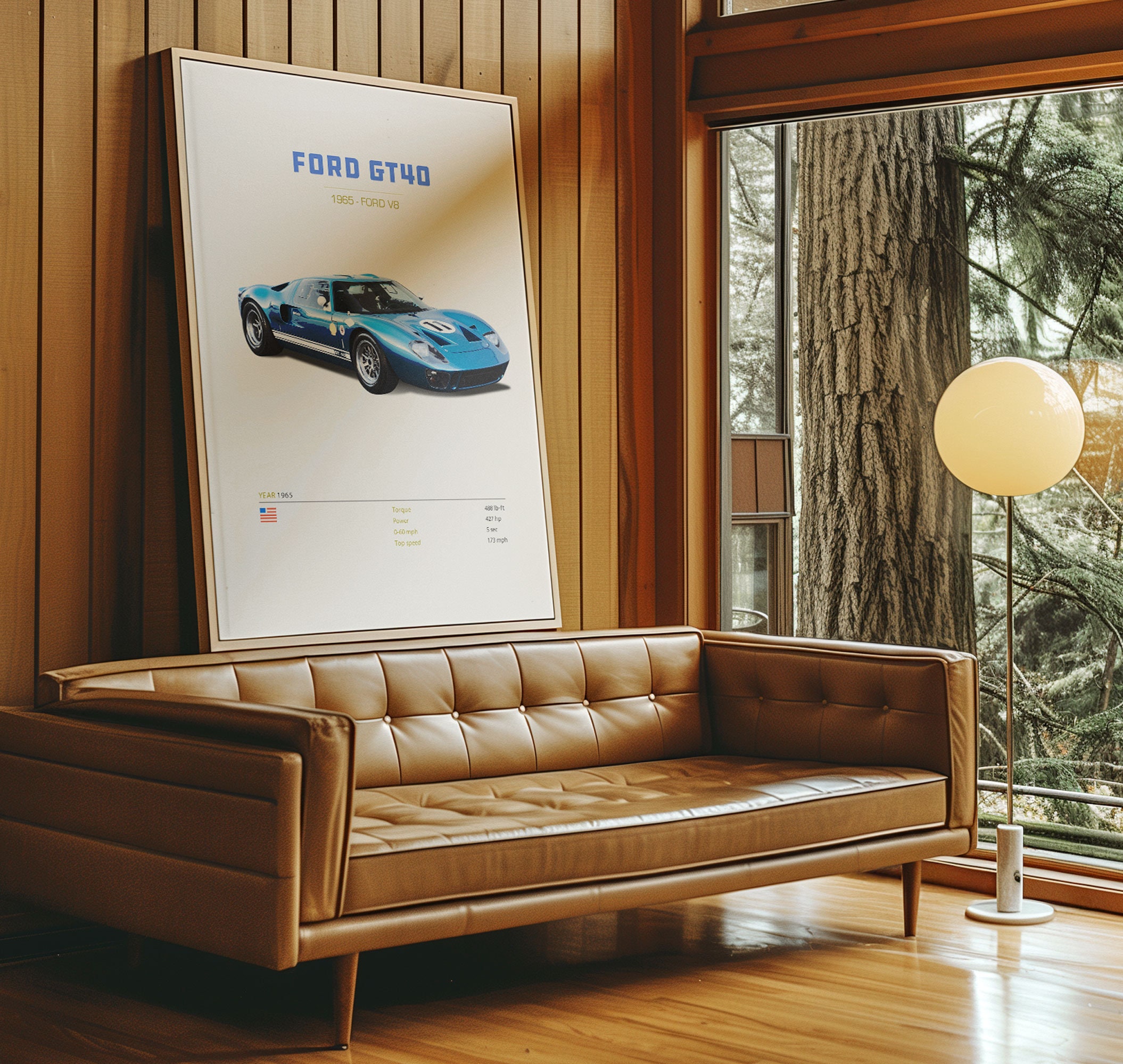 Ford GT40 Poster GT40 Poster Ford GT40 Ford GT40 Wall Art Vintage ...