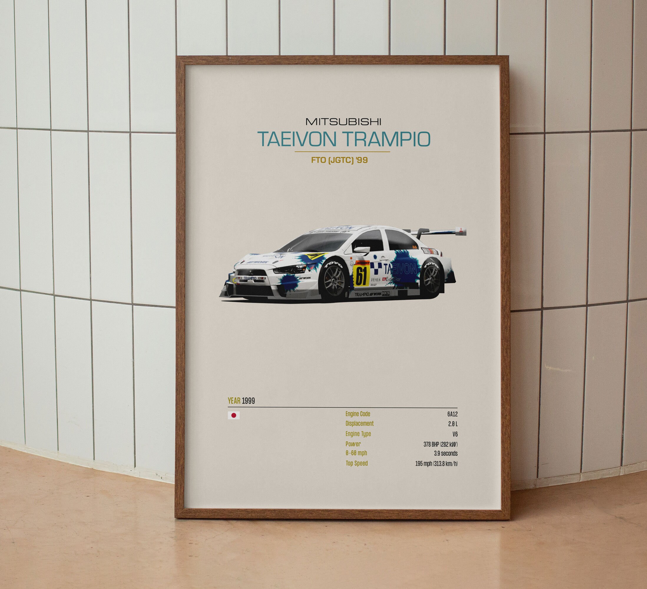Mitsubishi Taeivon Trampio Gran Turismo Car Poster Mitsubishi Taeivon ...