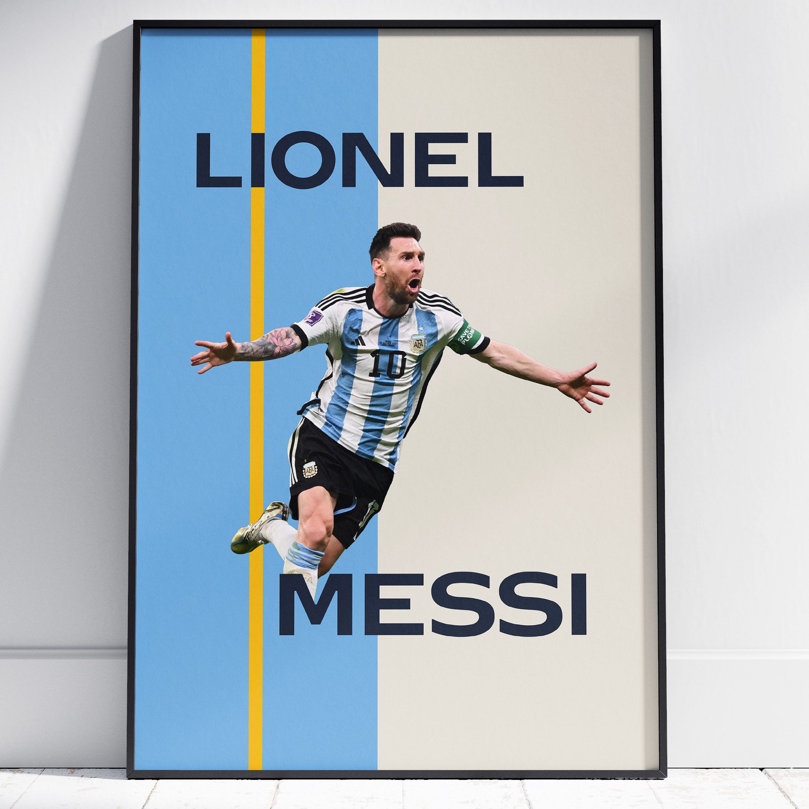 Messi Poster Messi GOAT Poster Argentina Poster World Cup Poster Lionel ...