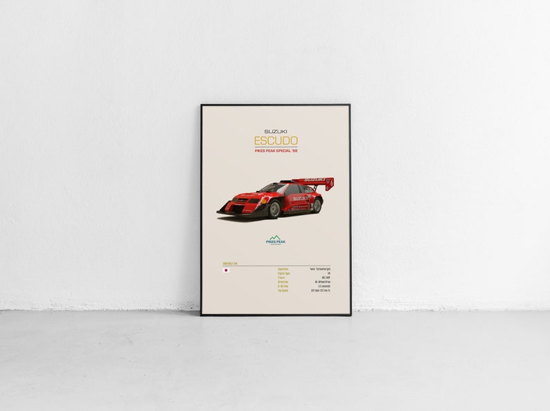 SPECIAL EDITION Suzuki ESCUDO Suzuki Escudo Poster Pikes Peak Special ...
