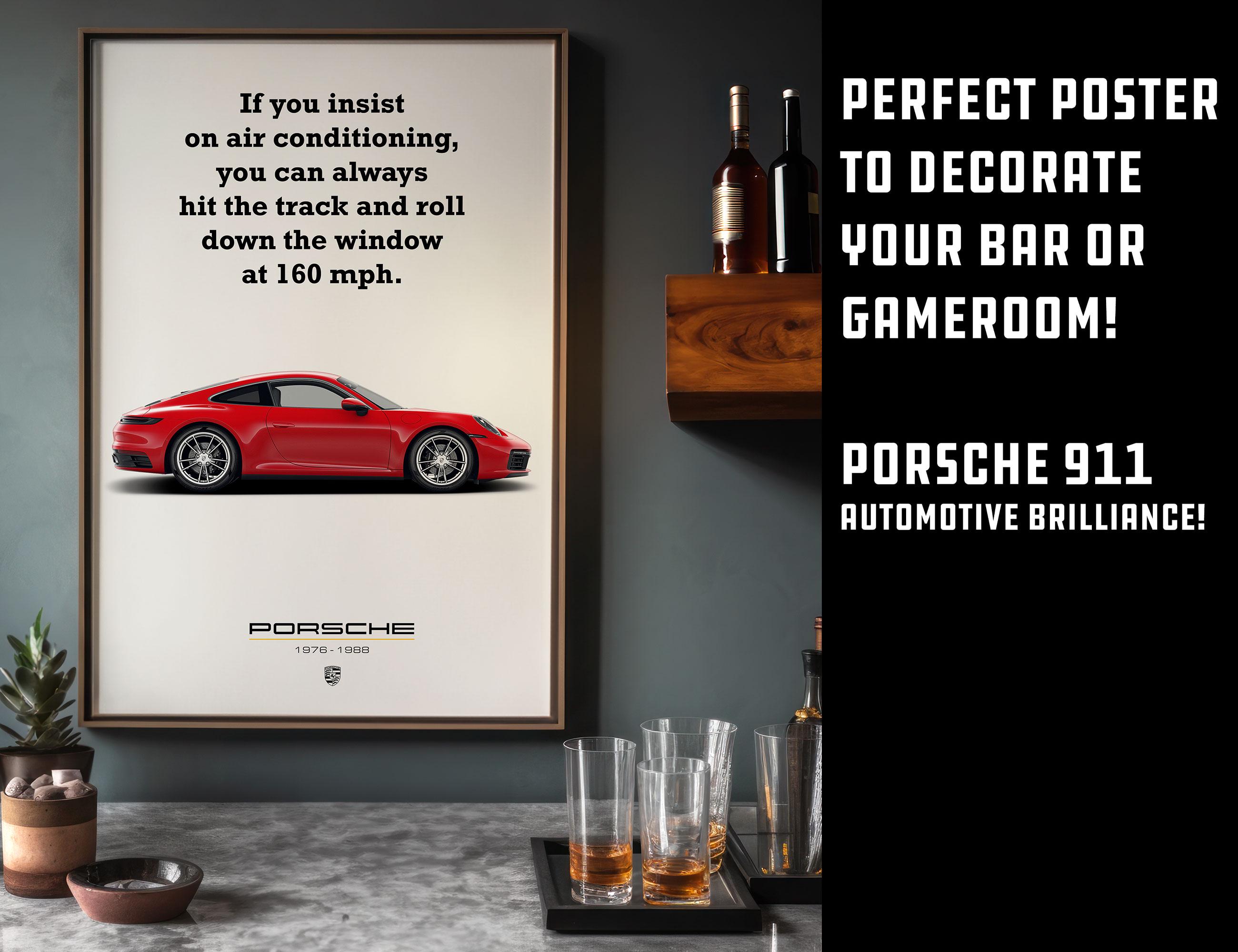 Porsche air Conditioning Poster Porsche 911 Carrera GTS Porsche Poster ...