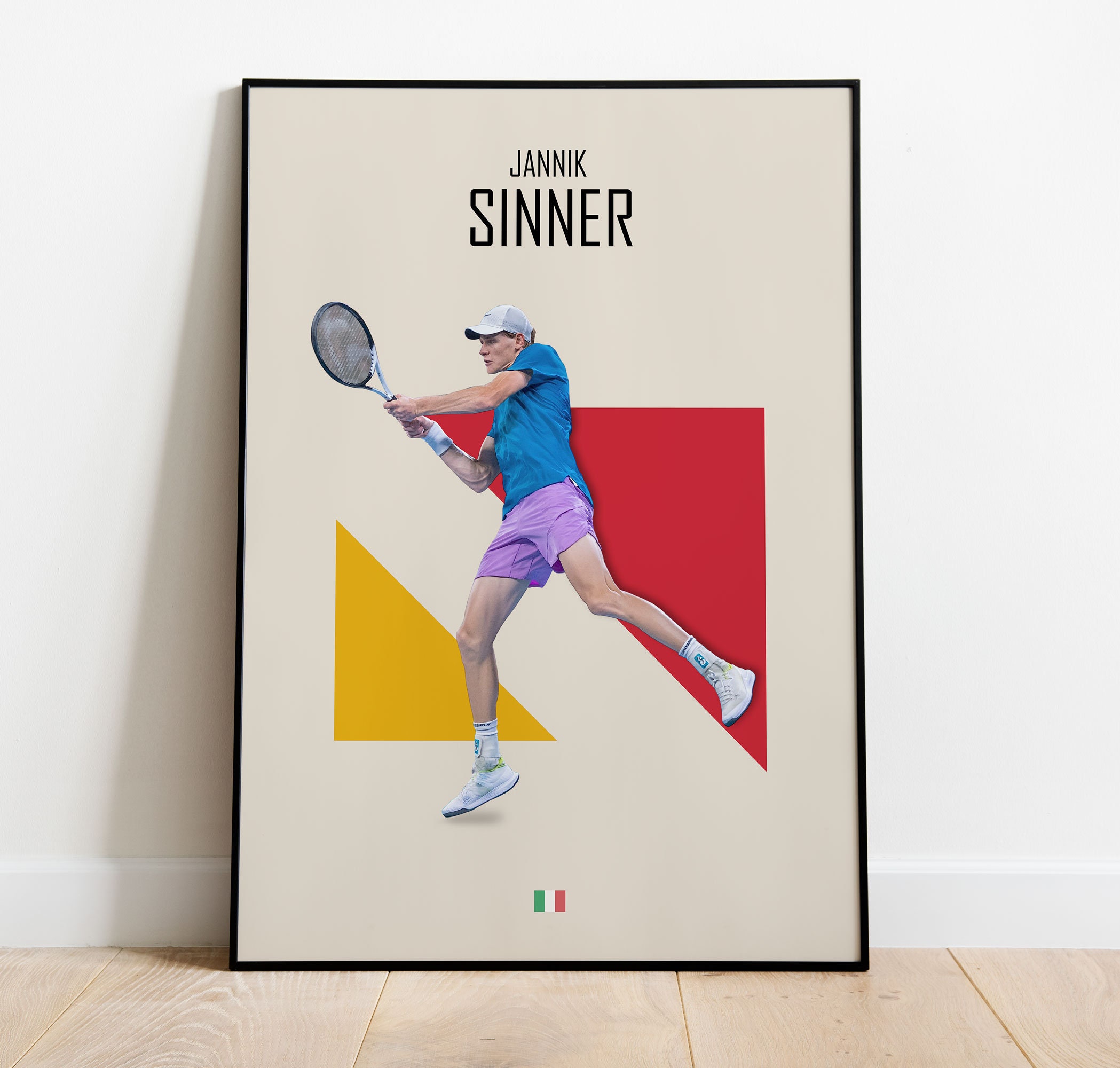 Jannik Sinner Tennis Poster Sinner Tennis Poster Jannik Sinner Poster ...
