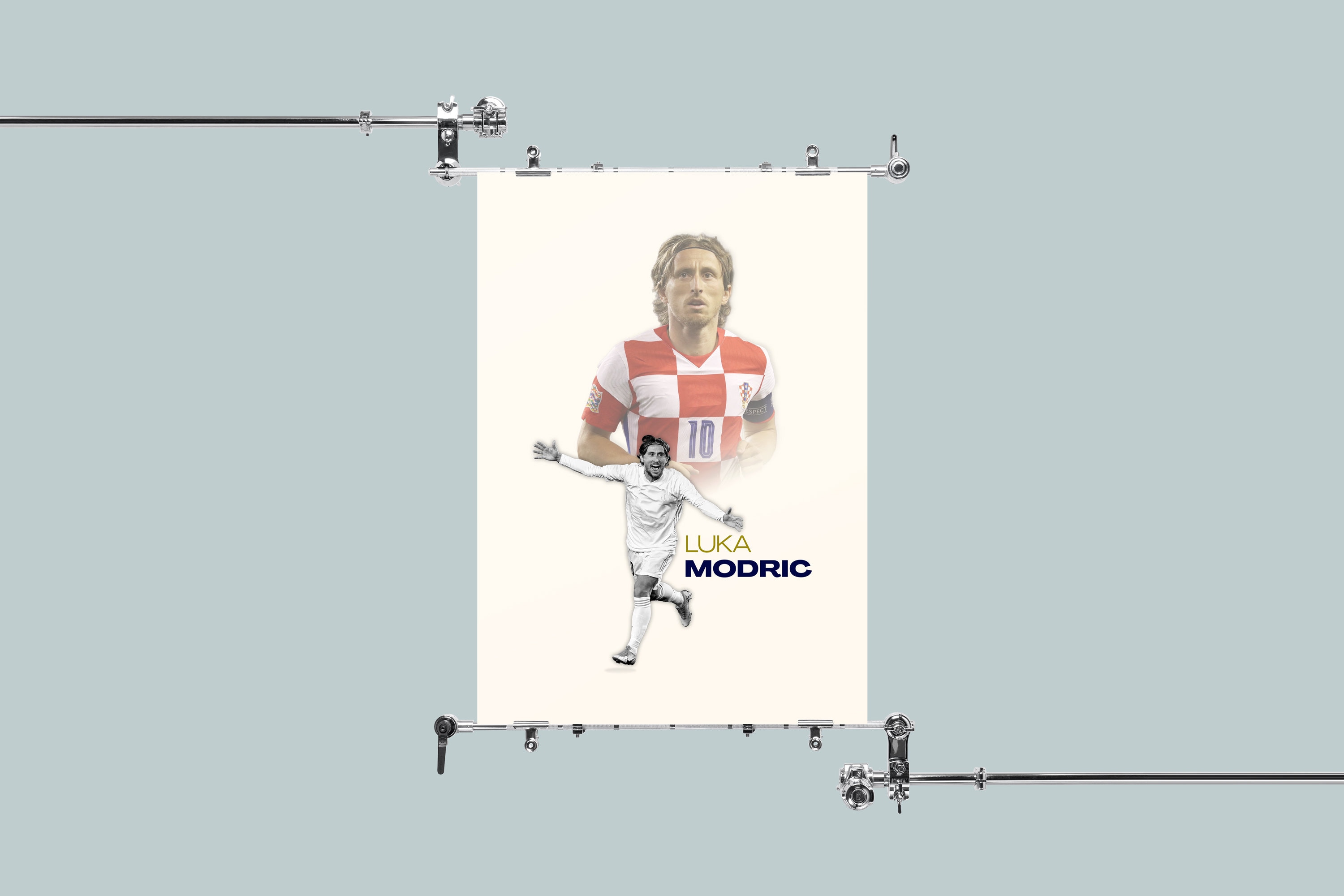 Luka Modric Poster Modric Poster Croatia Real Madrid Minimalist Design ...