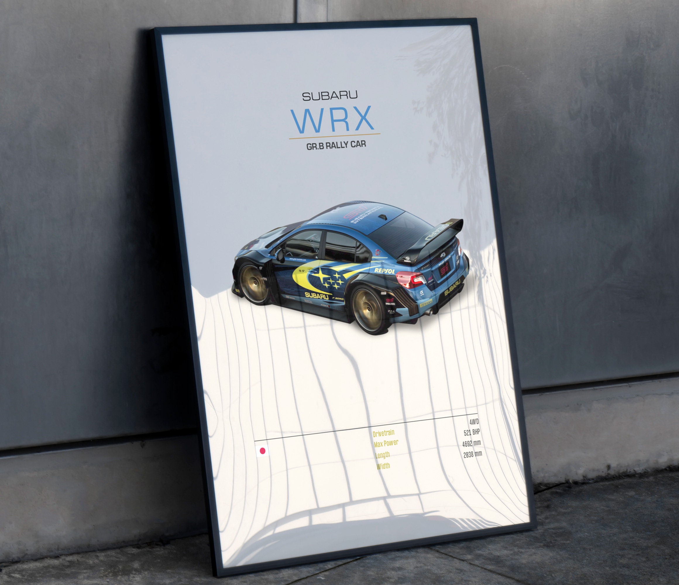Subaru WRX Poster Subaru WRX Gr B Subaru WRX Rally Car Subaru Poster ...