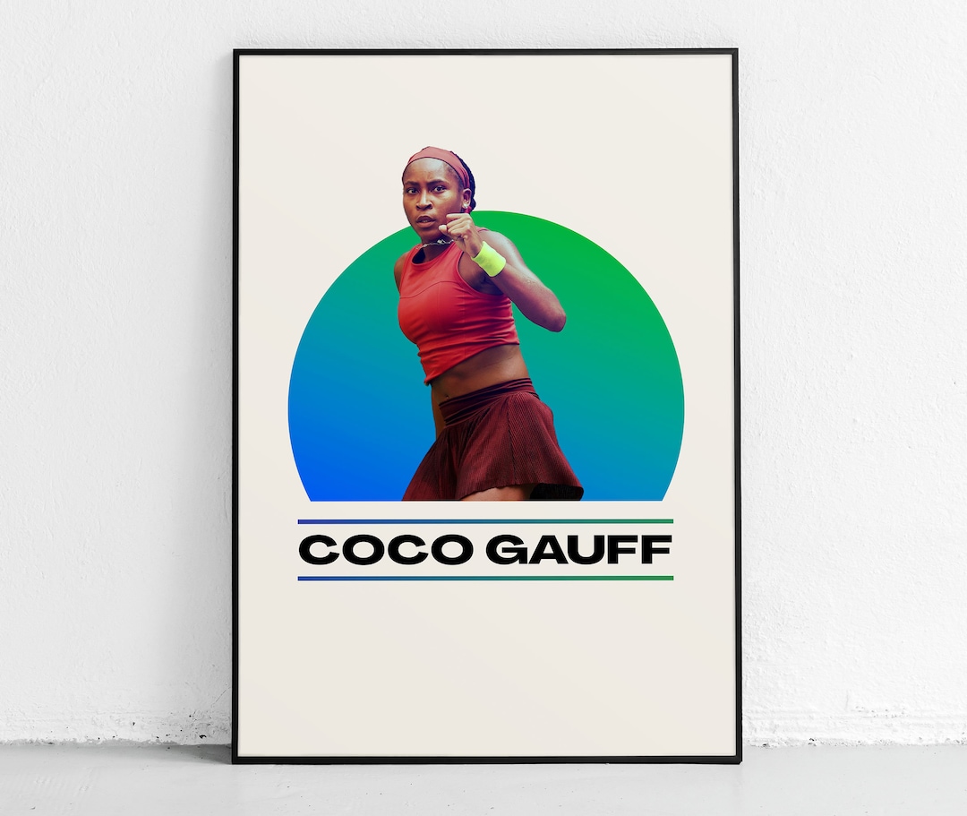 Coco Gauff Poster US Open Poster Coco Gauff Coco Coco Poster Coco Gauff ...