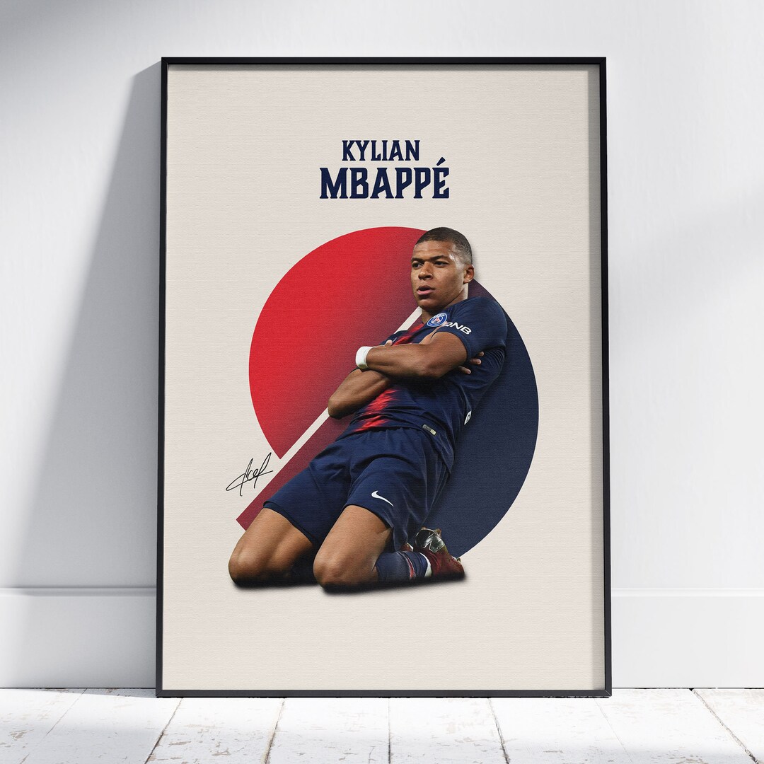 Kylian Mbappé, Cartel de Mbappé, París Saint Germain, PSG, Cartel de ...