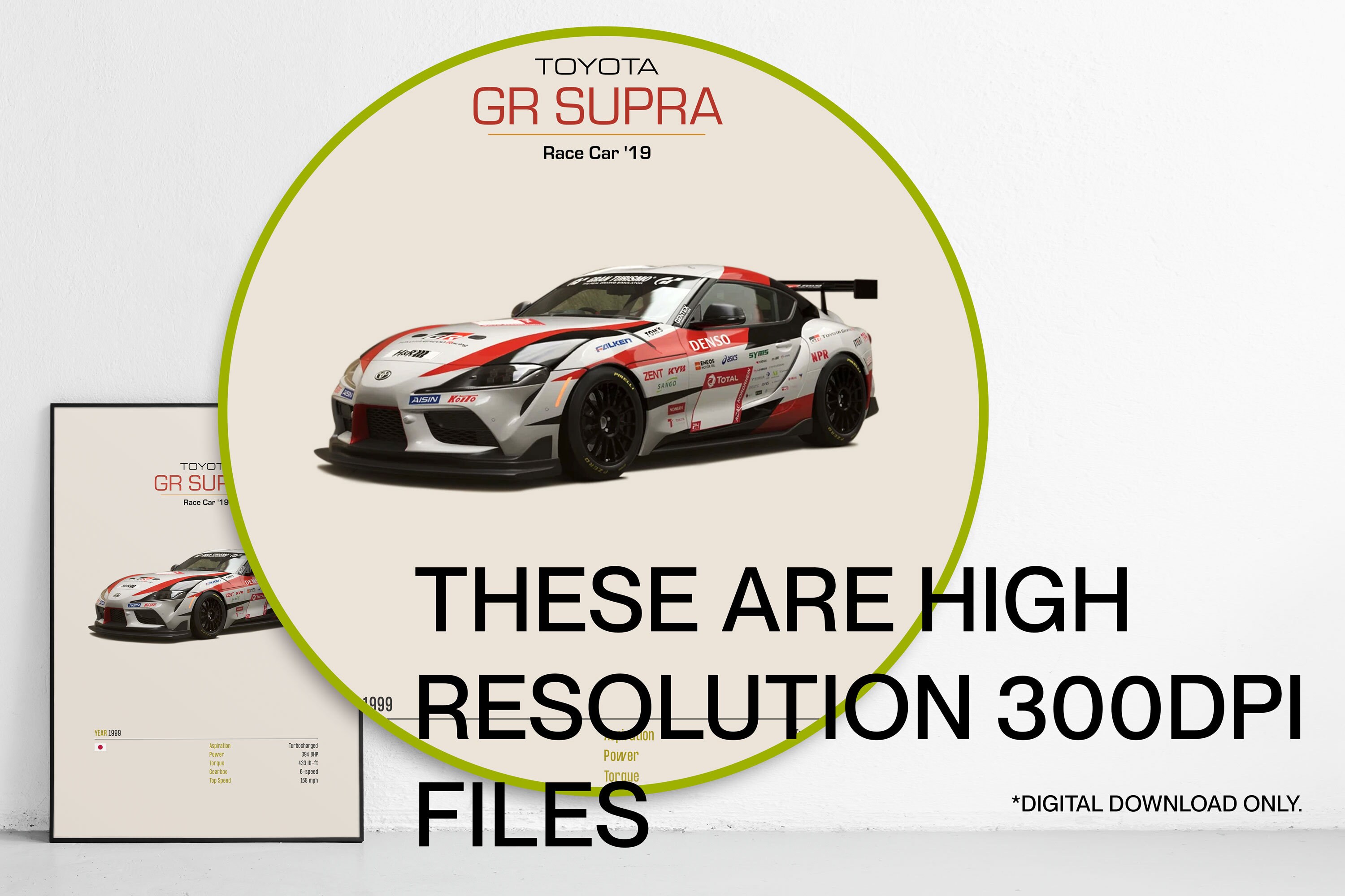 SPECIAL EDITION Toyota GR Supra Race Car '19 Toyota Supra Poster Toyota ...