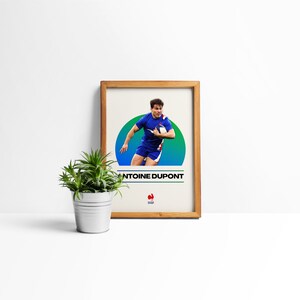 Antoine Dupont Poster Gift Idea Antoine Dupont France Rugby Poster ...