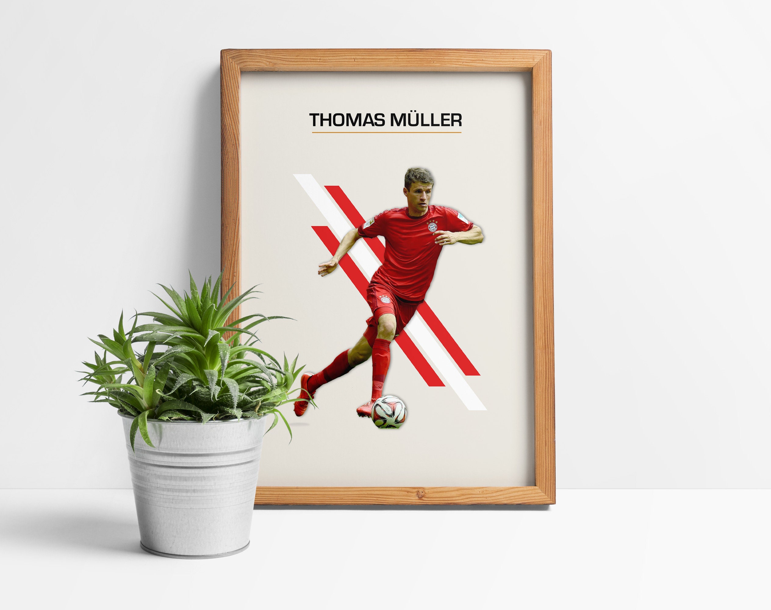 Thomas Muller Poster Bayern Munich Poster Soccer Gifts Sports Poster ...