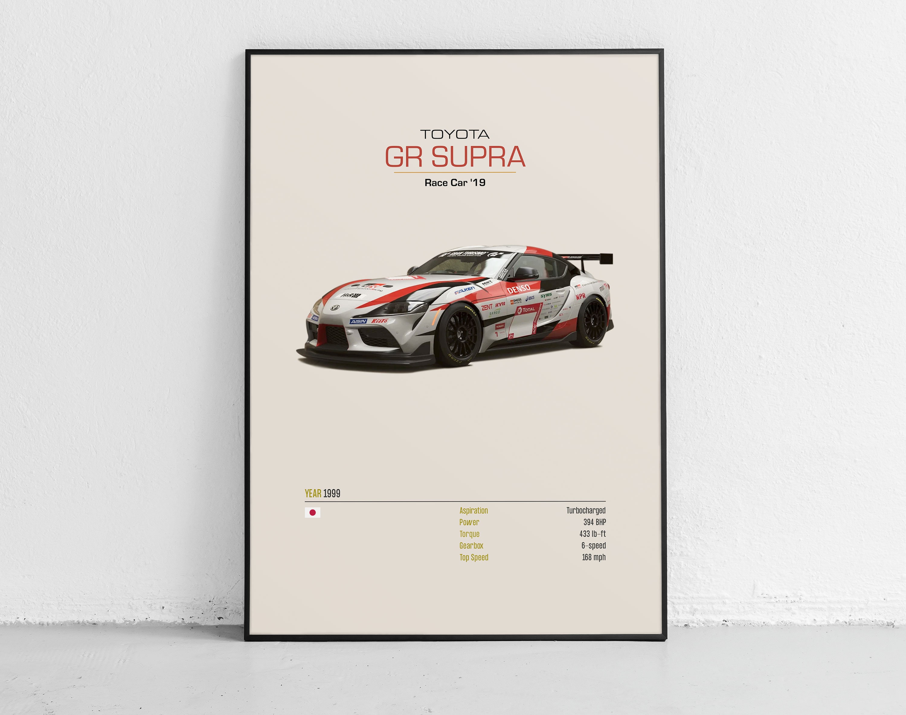 SPECIAL EDITION Toyota GR Supra Race Car '19 Toyota Supra Poster Toyota ...