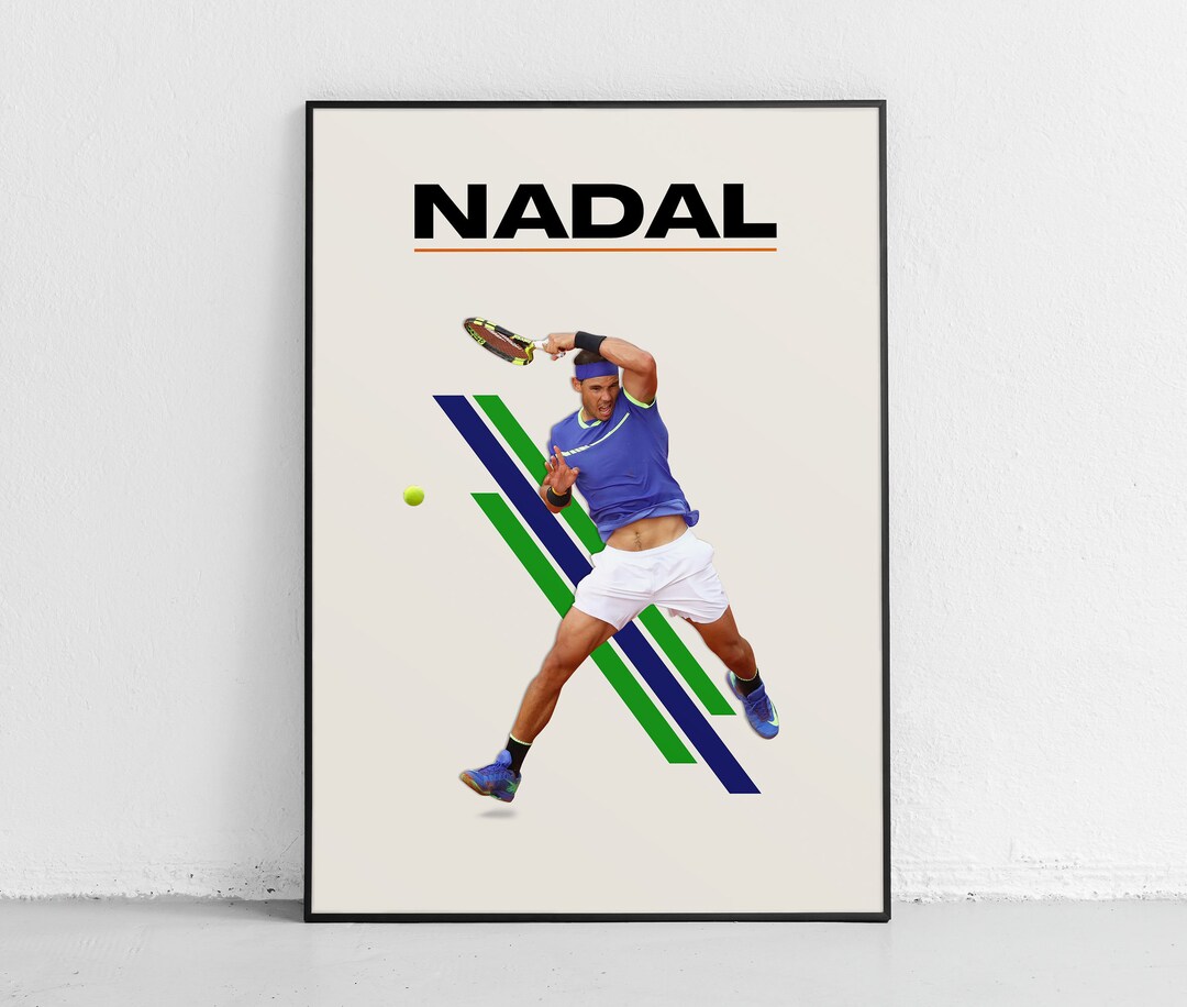 Nadal Poster Rafael Nadal Poster King of Clay Rafa Nadal Tennis Poster ...