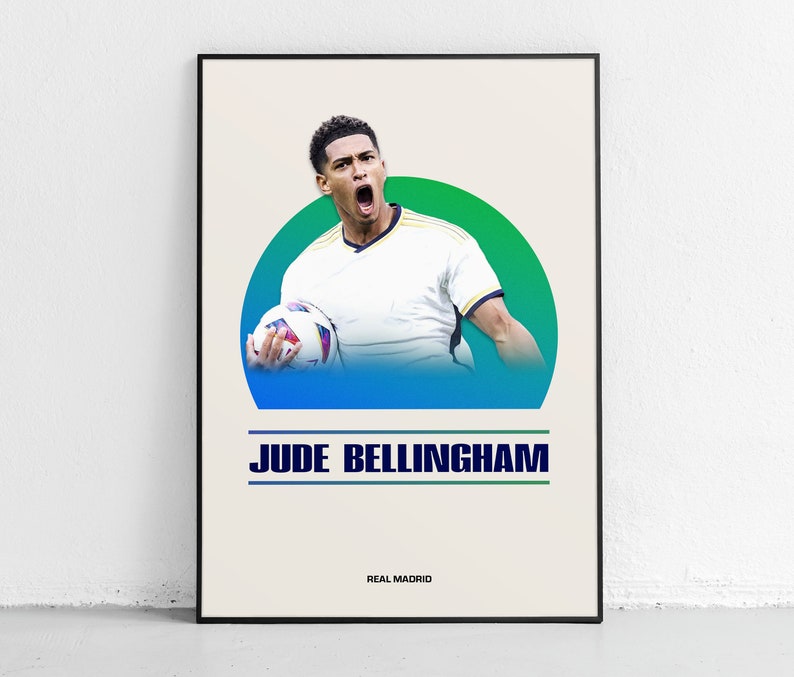 Jude Bellingham Poster Real Madrid Poster Bellingham Poster Jude ...