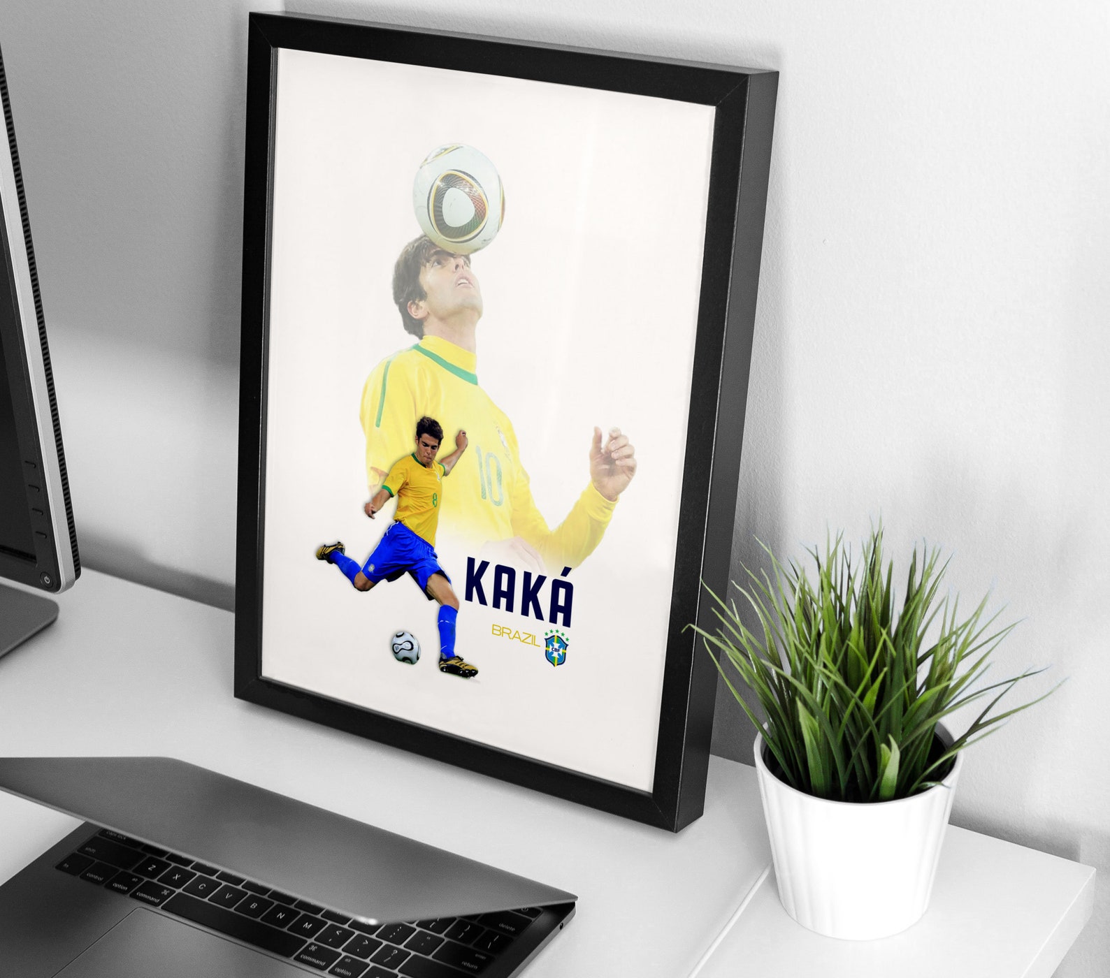 Kaka Poster Brazil Kaka Poster Brazil World Cup Poster Ricardo Kaka ...