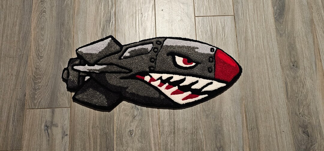 WWII Bomb Shark Rugs - Etsy