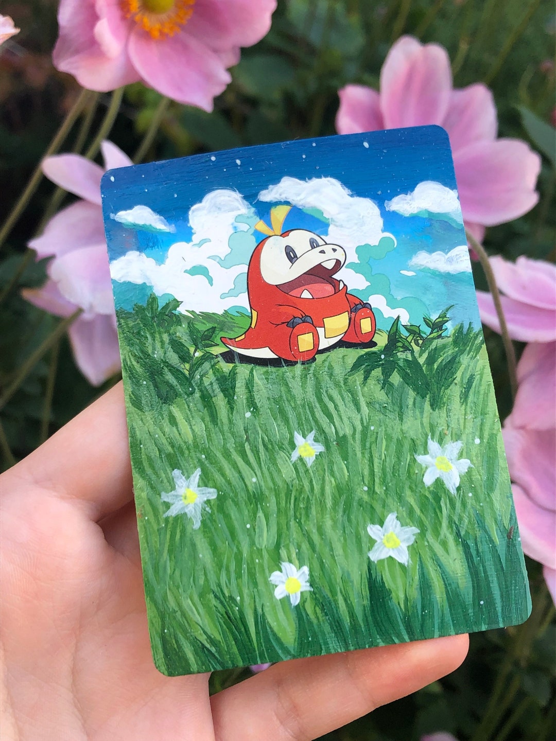 Feucoco, Custom Hand Painted Pokémon Card - Etsy