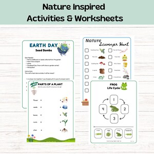Spring Summer Nature Inspired Activities and Crafts, Scavenger Hunts ...