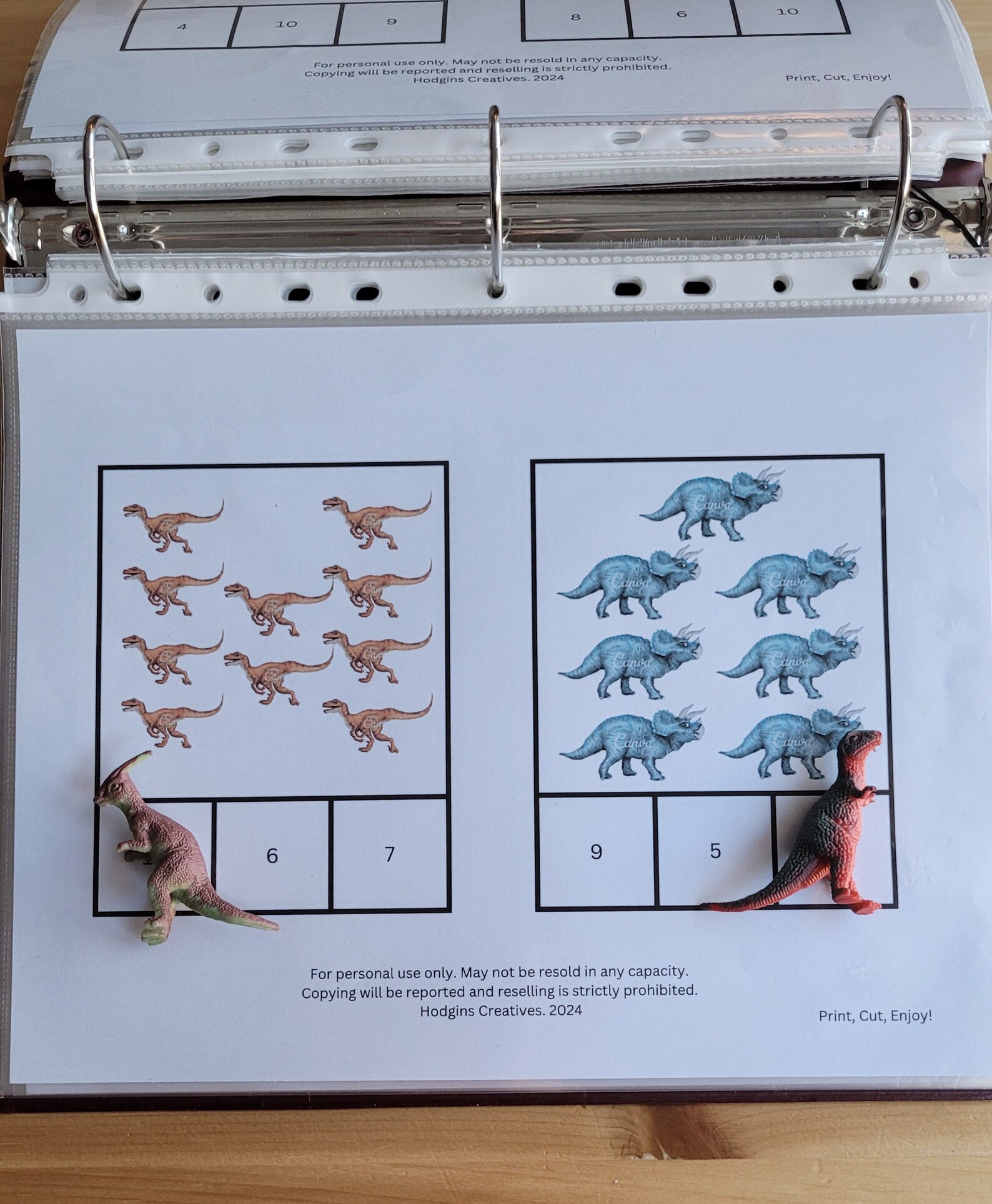 Count to 10 Cards, Preschool Worksheets, Dinosaur, Learning Numbers ...