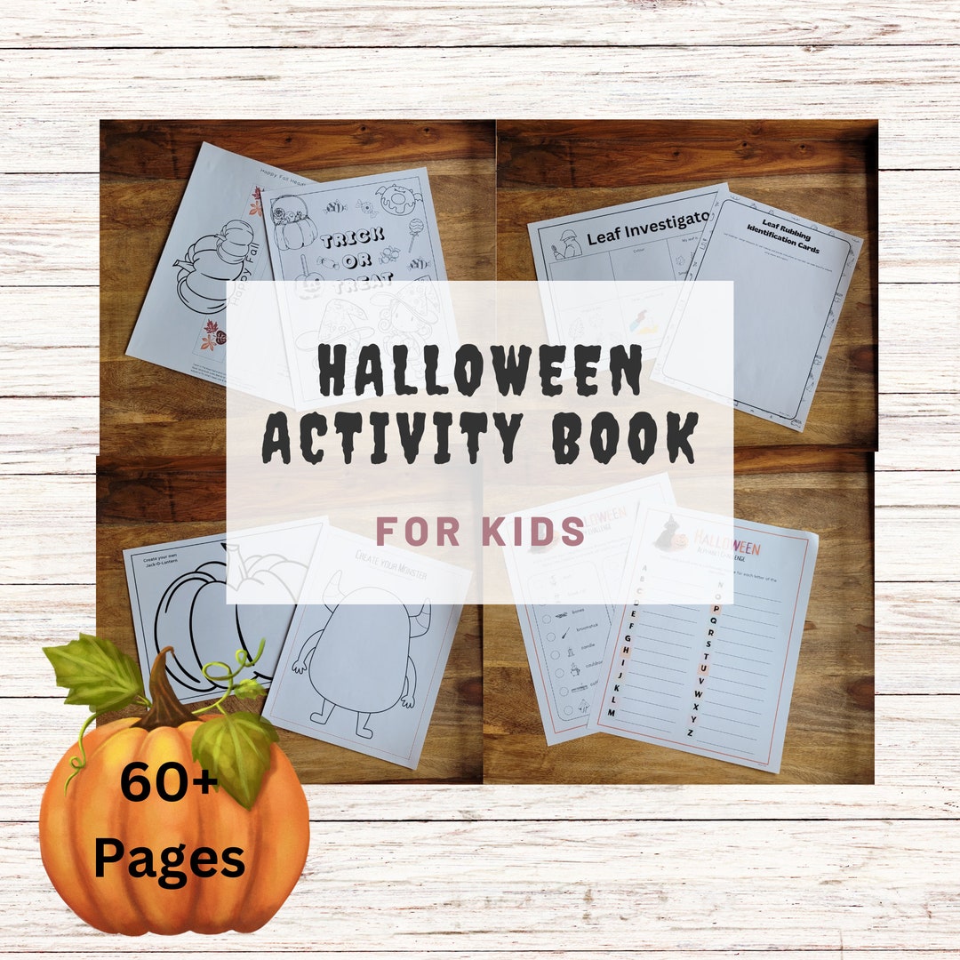 Halloween Fall Themed Kids & Youth Mini Activity Book. Includes Fall ...