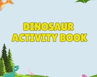 Dinosaur Activity Book for Kids: Dinosaur Coloring Pages Cut - Etsy