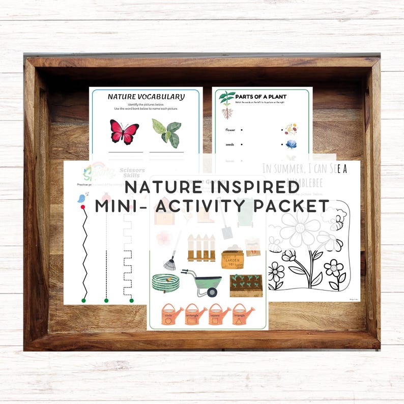 Spring Summer Nature Inspired Activities and Crafts, Scavenger Hunts ...