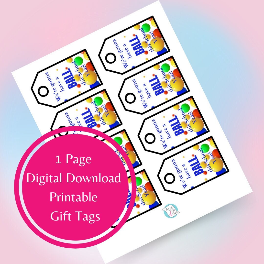 Gift Tags, Back to School, Toy Tags, Orientation Gift, Kindergarten ...