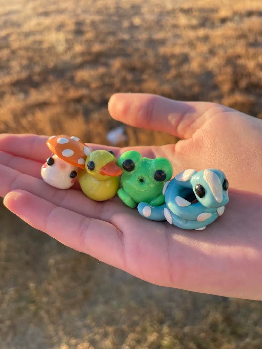 Polymer Clay Animal Mini Figurines - Etsy