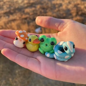 Polymer Clay Animal Mini Figurines - Etsy