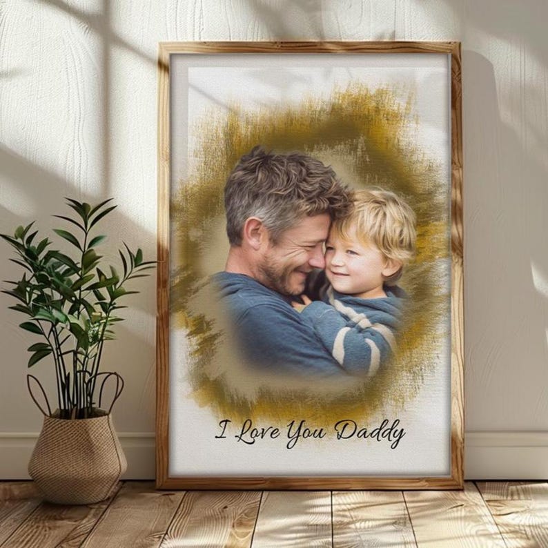 Father’s Day Photo Collage, Personalized Picture Frame for Dad, Custom ...