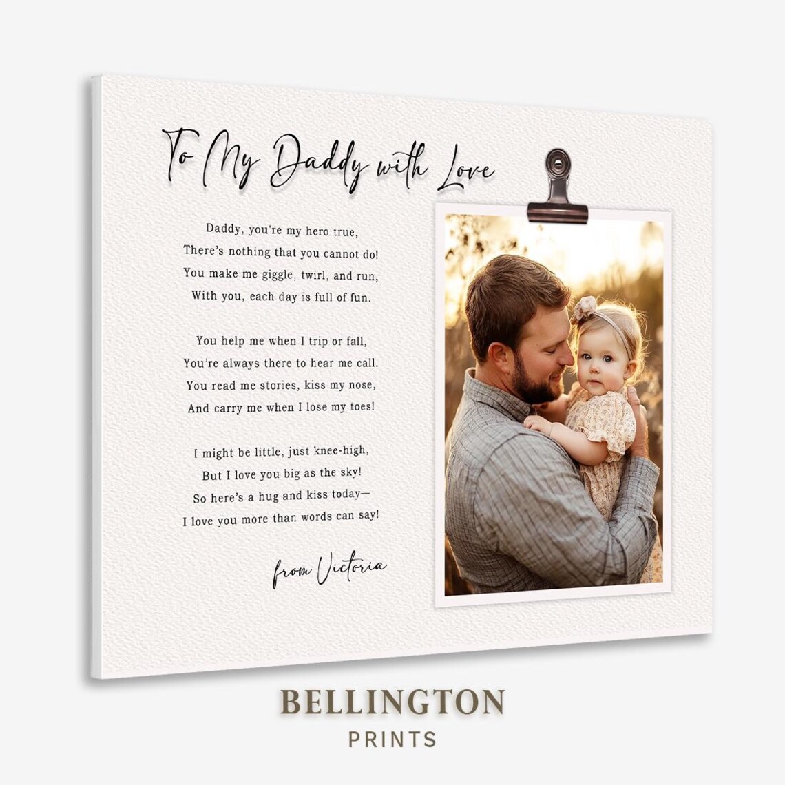 Personalized Photo Poem Portrait: Custom Wall Art Gift (digital Option ...