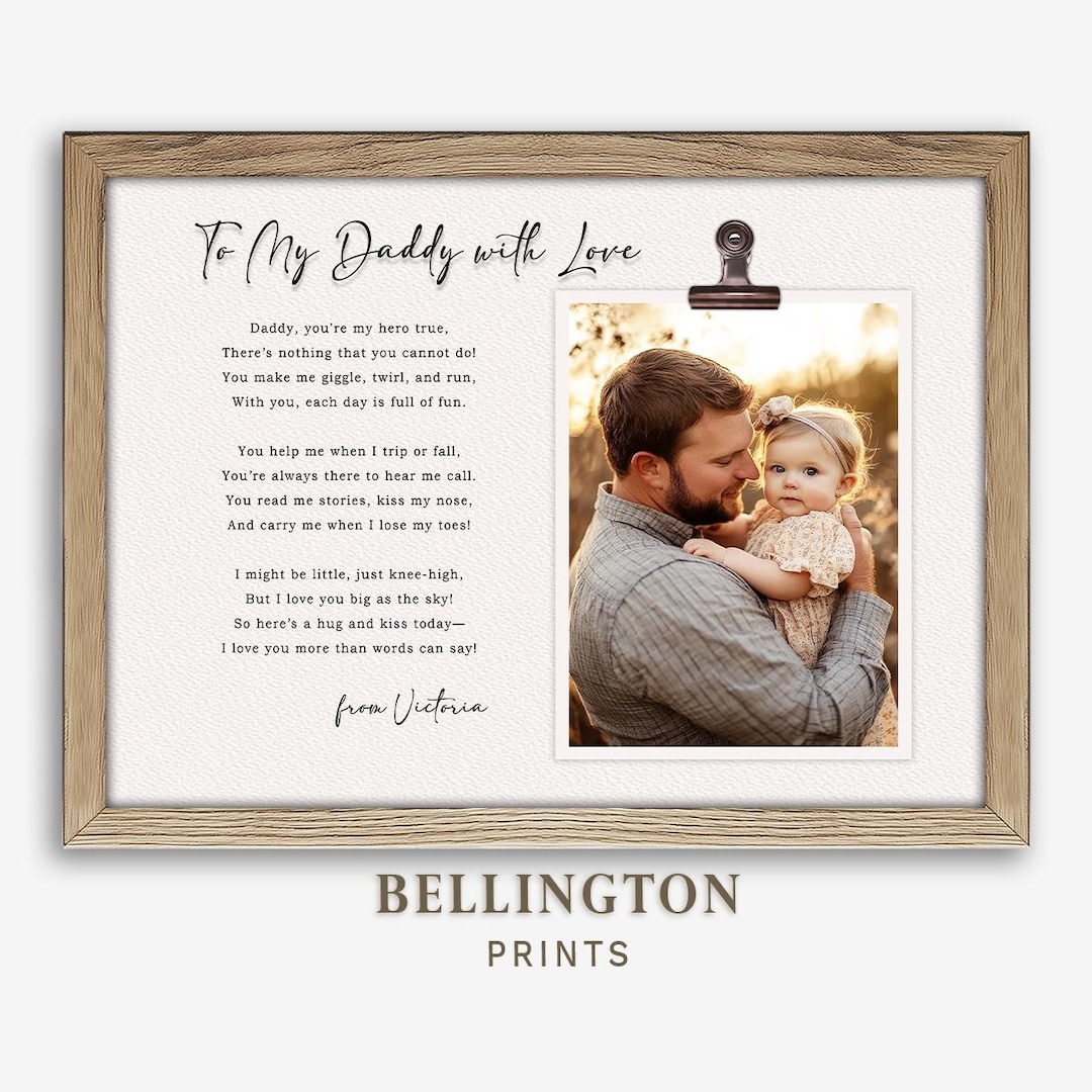 Personalized Photo Poem Portrait: Custom Wall Art Gift (digital Option ...