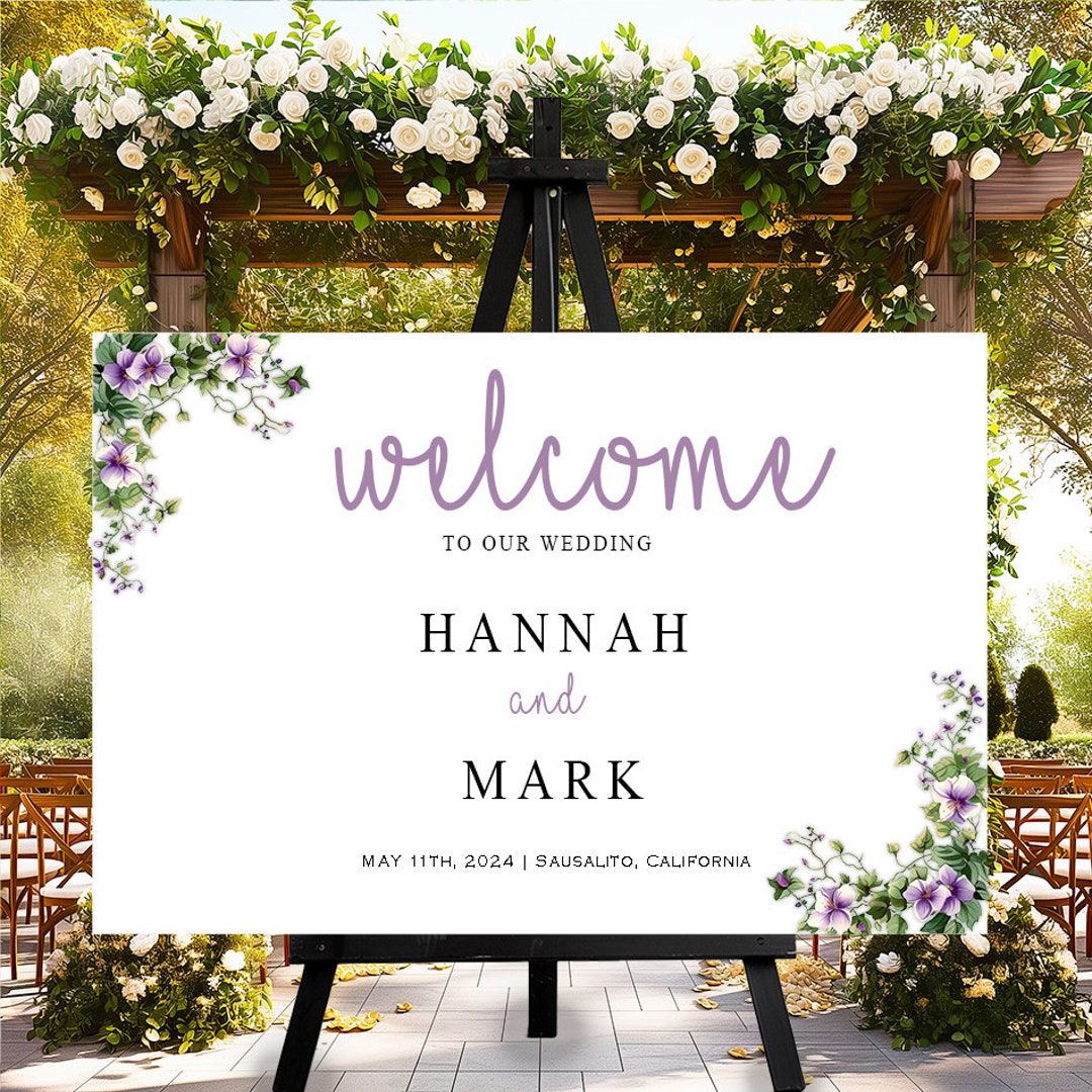 Wedding Welcome Reception Sign, Wedding Rehearsal Sign, Ceremony Sign ...