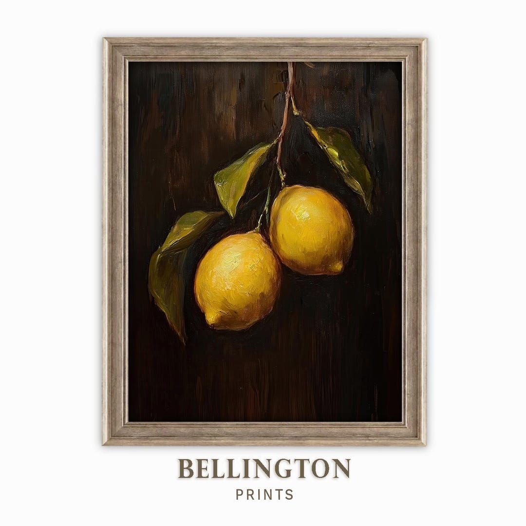 Lemon Tree Oil Painting Print: Positano Coast Wall Art (digital ...
