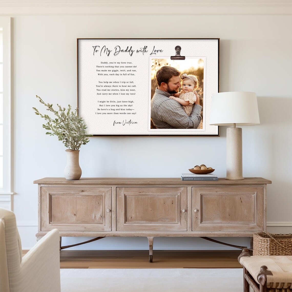 Personalized Photo Poem Portrait: Custom Wall Art Gift (digital Option ...