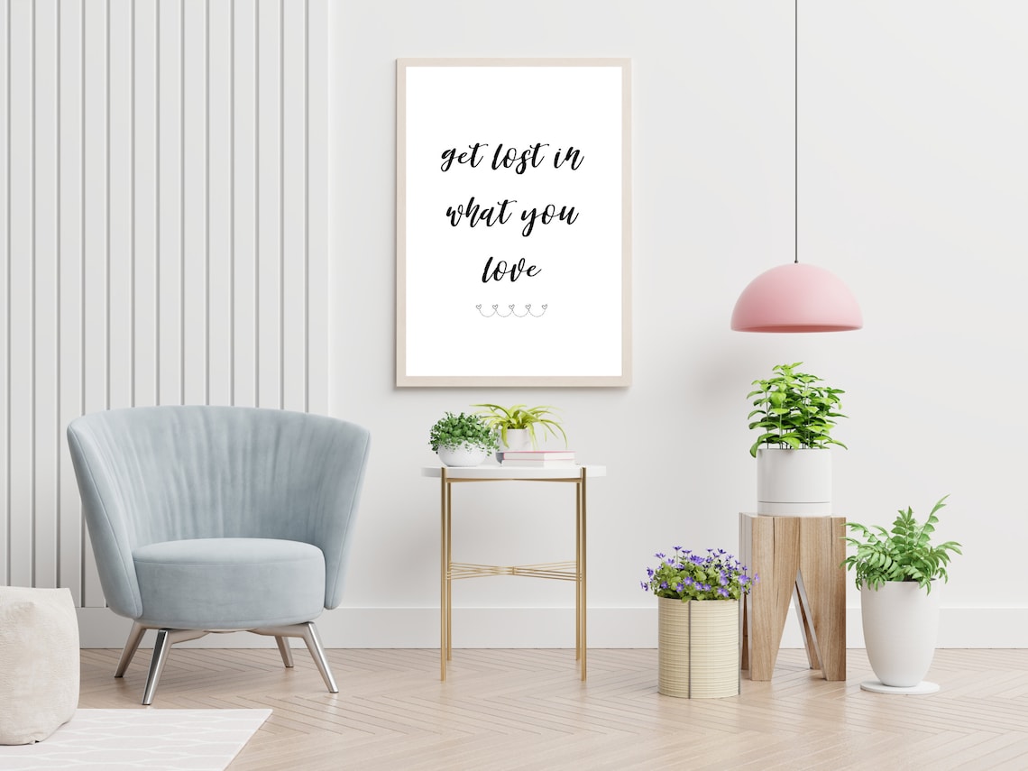 50 Positive Wall Art Designs, Printable Minimalistic Affirmation ...