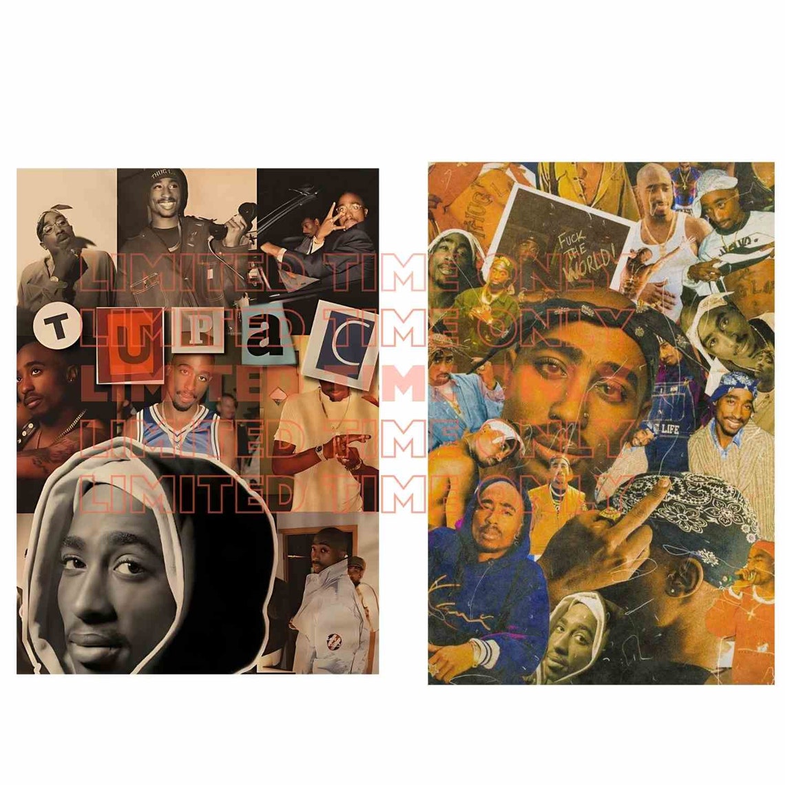 Tupac Shakur Collage Png, 90s Rap Hip Hop Shirt, 2pac Png Digital File ...