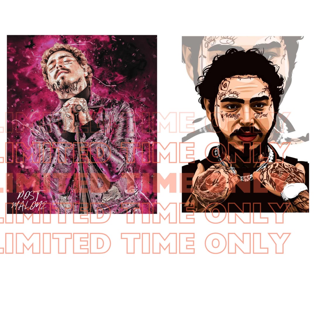Post Malone Png Bundle, Png Digital File for Sublimation Dtf - Etsy