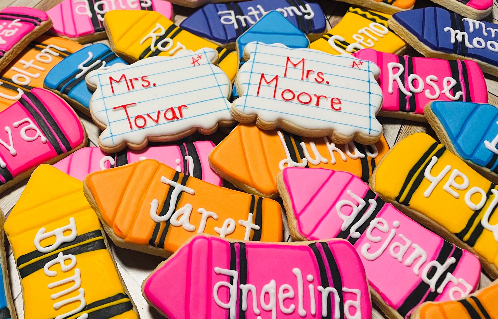 Crayon Cookies - Etsy