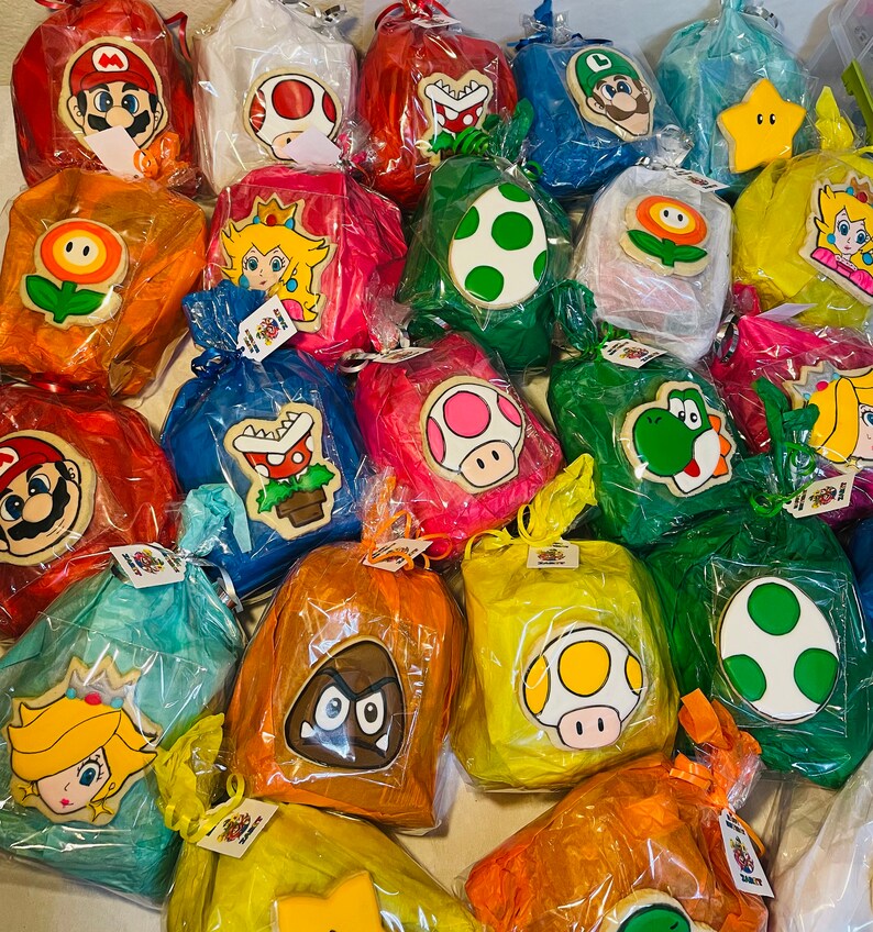 Super Mario Bros Inspired Sugar Cookies dozen - Etsy