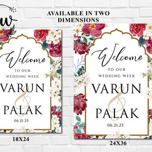Indian Wedding Sign Hindu Anand Karaj Welcome Sign, Sikh Wedding Sign ...