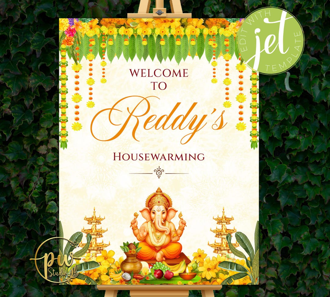 Gruhapravesham Sign Indian Housewarming Welcome Boards, Indian ...