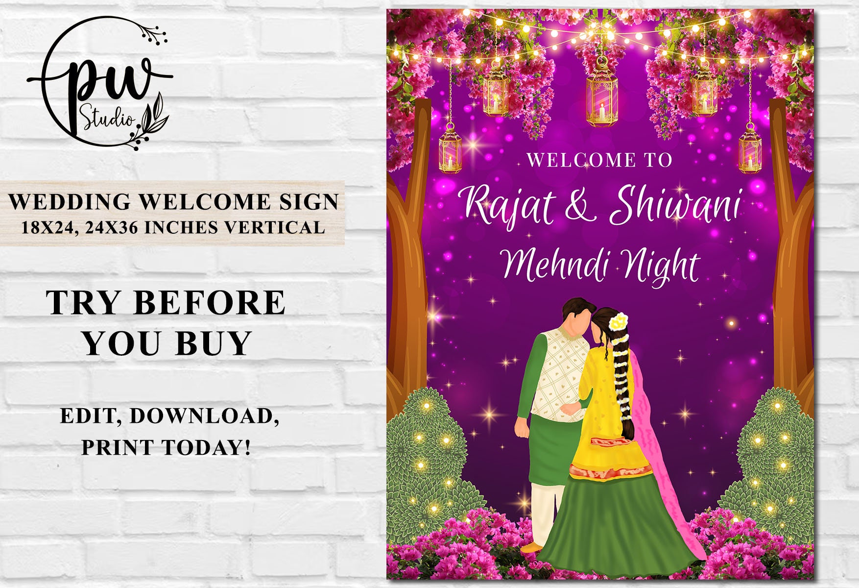 Mehndi Signs as Mehndi Poster, Mendhi Umbrella Desi Decor as Mehendi ...